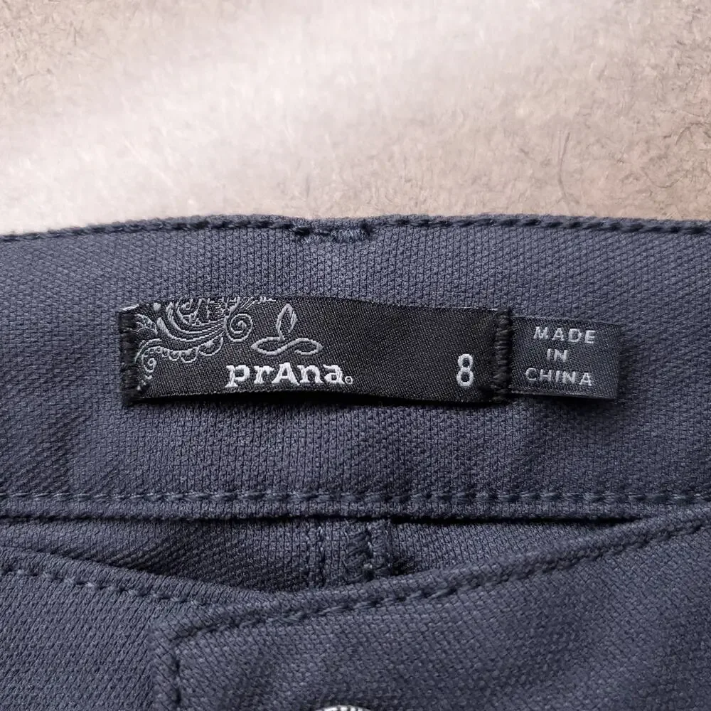 Prana | Pants & Jumpsuits | Prana Jenna Moto Pants Women 8 Gray Stretch ...